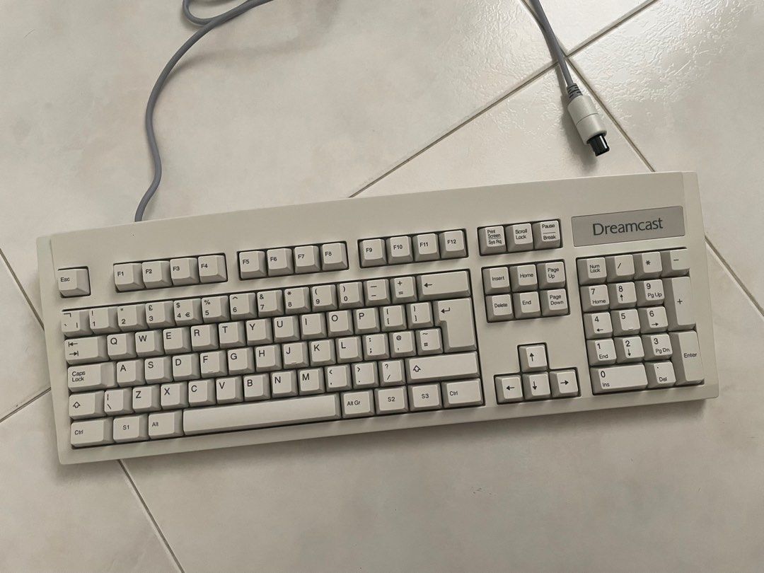 Sega Dreamcast Keyboard HKT-7630, Video Gaming, Gaming Accessories ...