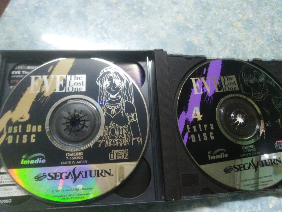 Sega saturn eva the lost one game, 電子遊戲, 遊戲機配件, 互動遊戲Figure - Carousell