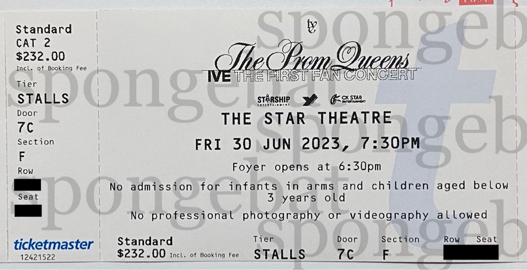 Selling IVE Concert Ticket (The Prom Queens), Tickets & Vouchers, Event ...