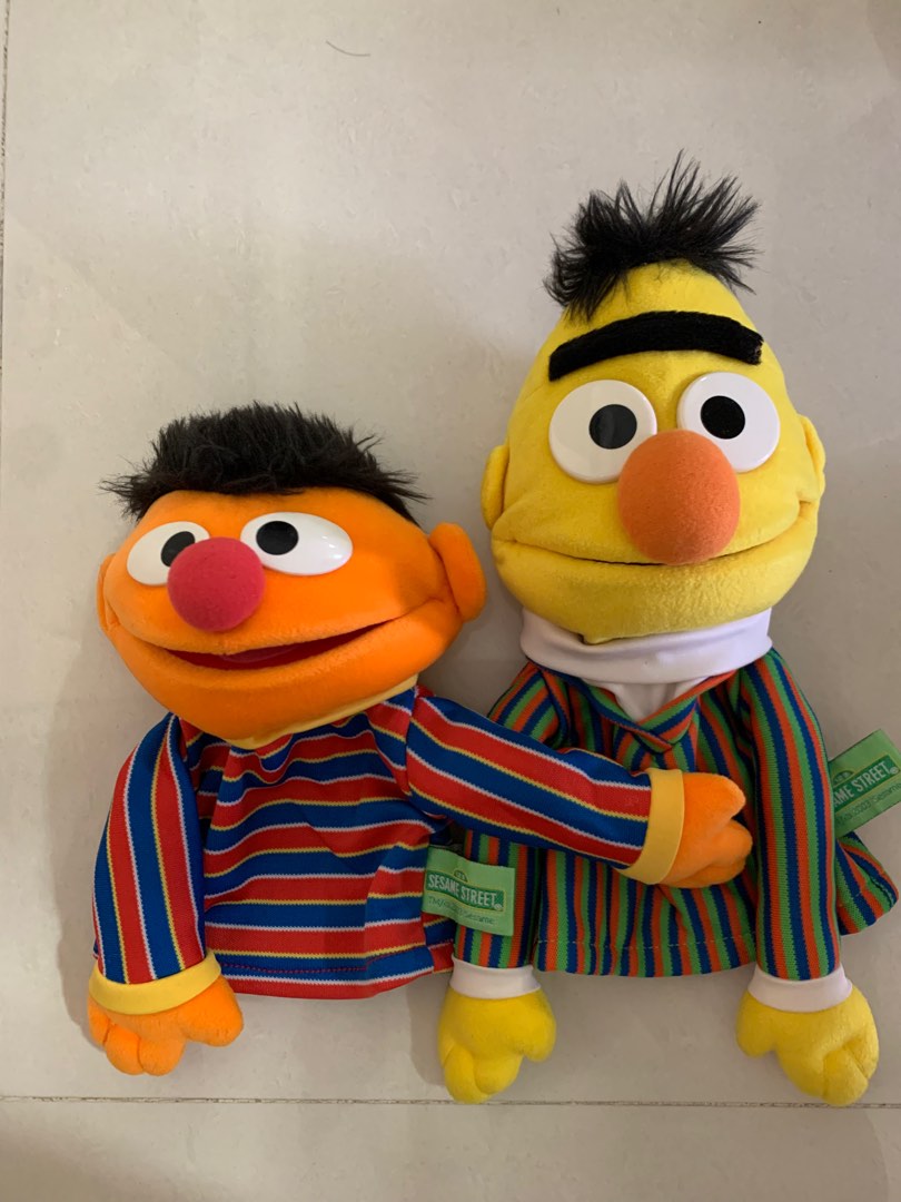 Sesame Street hand puppets, Hobbies & Toys, Toys & Games on Carousell