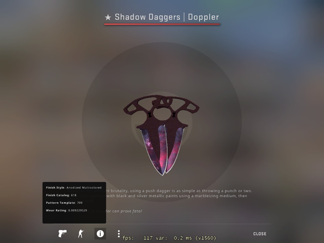 csgo shadow daggers doppler, Video Gaming, Gaming Accessories, In-Game ...
