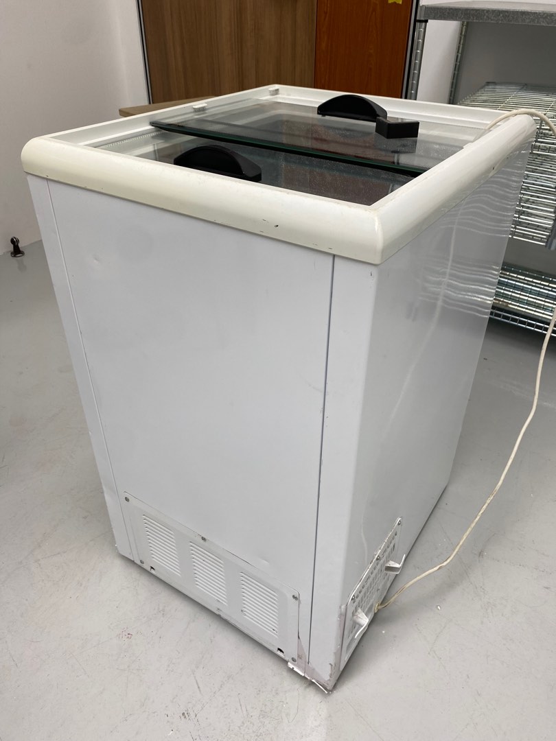 Small chest freezer with glass top, TV & Home Appliances, Kitchen ...