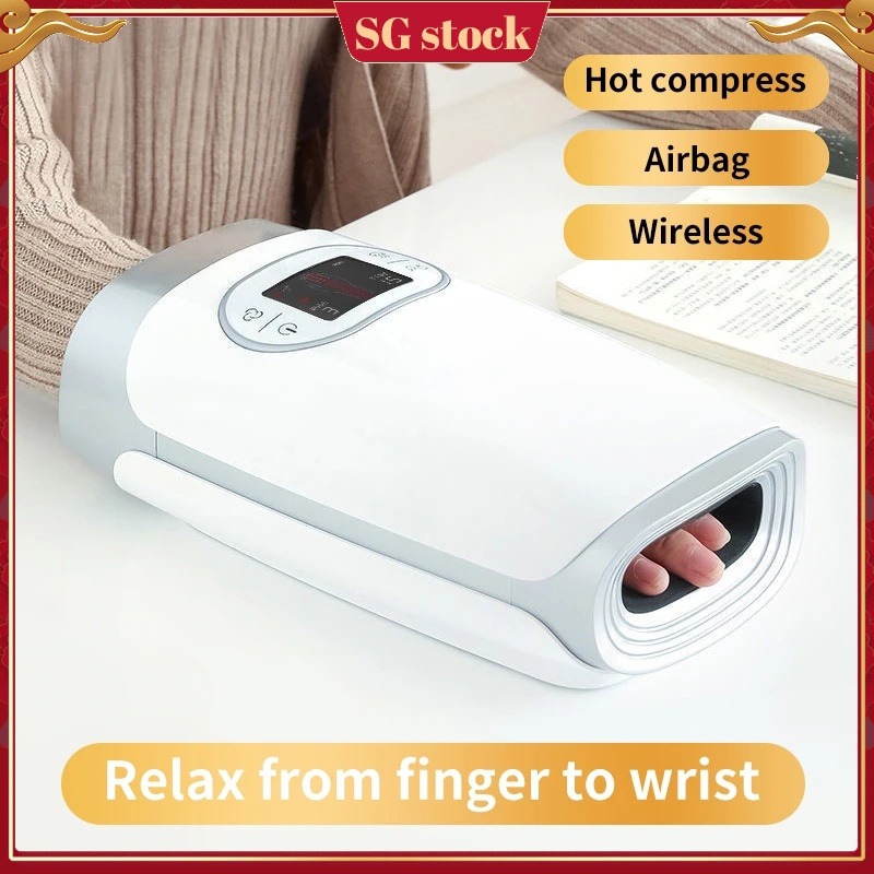 Smart Hand Massager Electric Wireless Heating Airbag Compression ...
