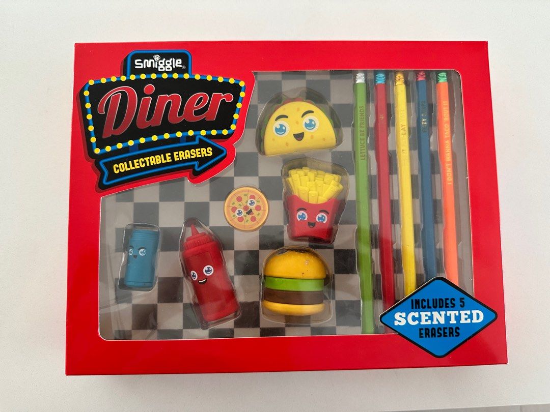 Smiggle erasers n pencil set, Hobbies & Toys, Stationery & Craft ...