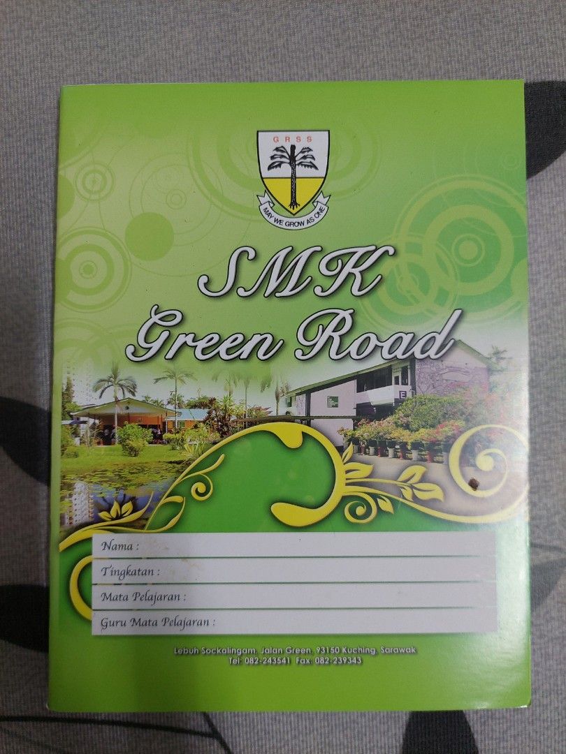 SMK Green Road exercise book small, Hobbies & Toys, Books & Magazines ...