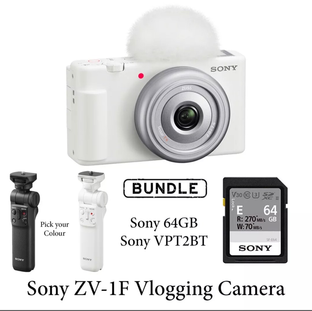 Sony ZV-1F Vlogging Camera, 99 new, Photography, Cameras on Carousell