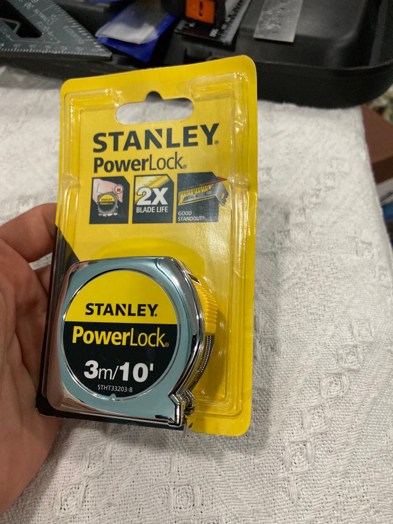 Stanley PowerLock 3m tape measure, Furniture & Home Living, Home ...