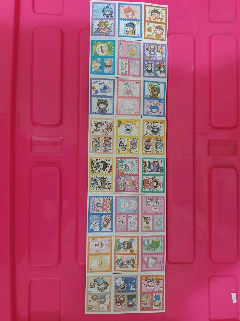 STICKER PERANGKO CEWEK GEMOY, Buku & Alat Tulis, Alat Tulis di Carousell