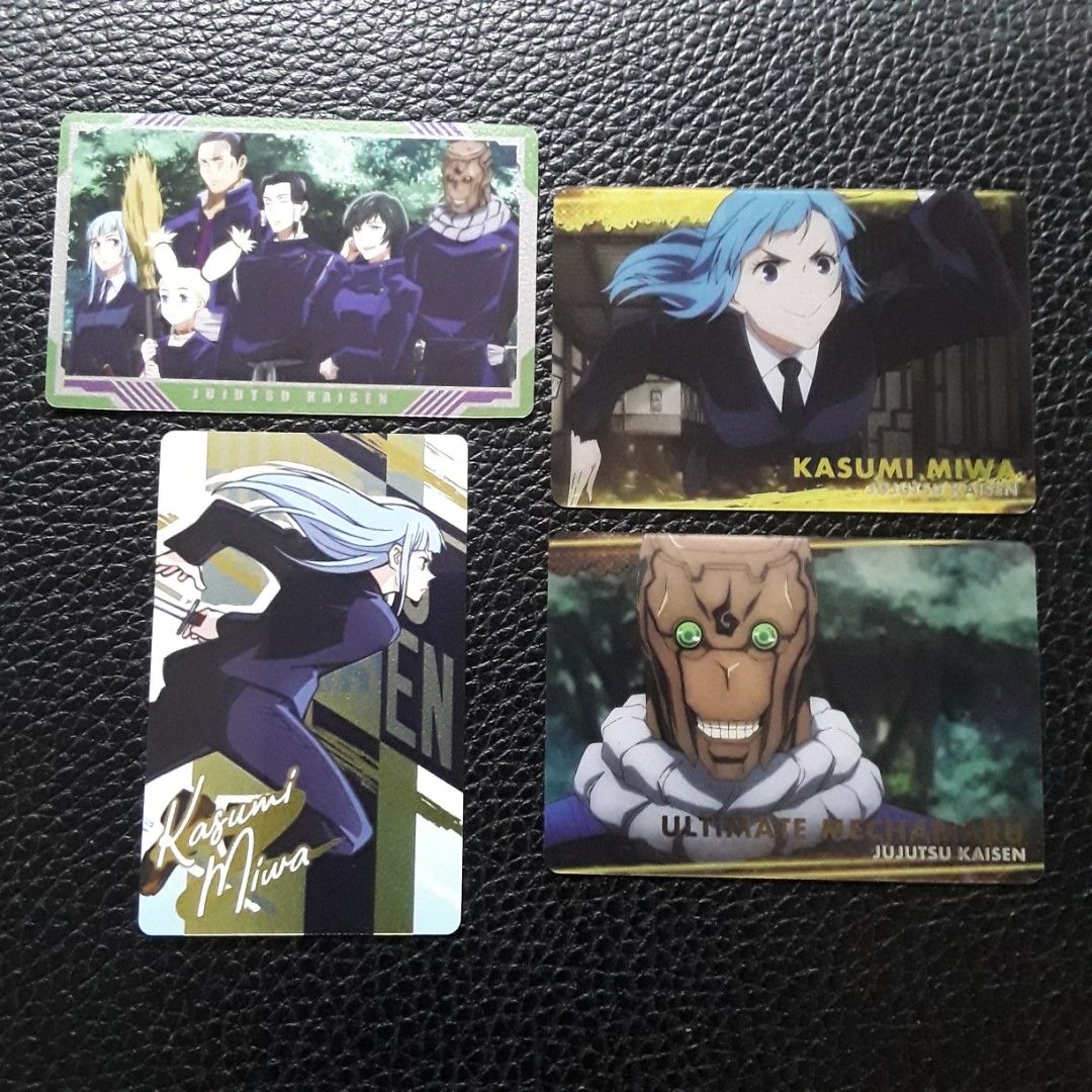 [Swipe to view more] JJK Jujutsu Kaisen wafer metal yoshinoya cards ...