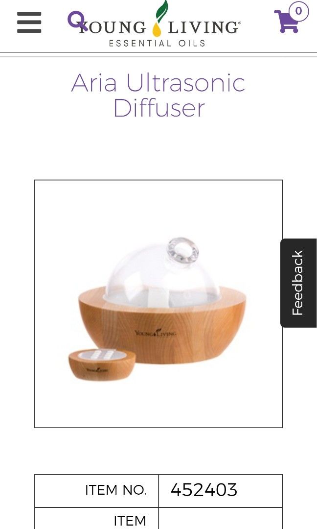 The Aria Ultrasonic Diffuser, Furniture & Home Living, Home Fragrance ...