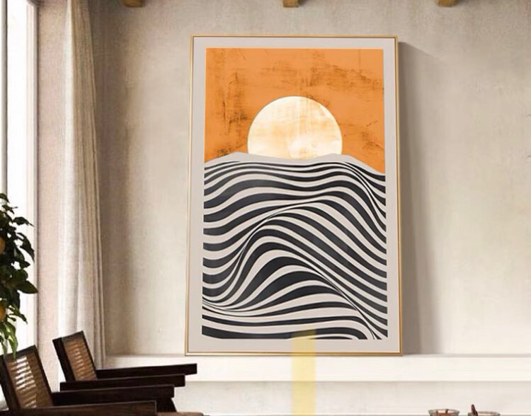 THe riSinG SuN art painting , Furniture & Home Living, Home Decor ...