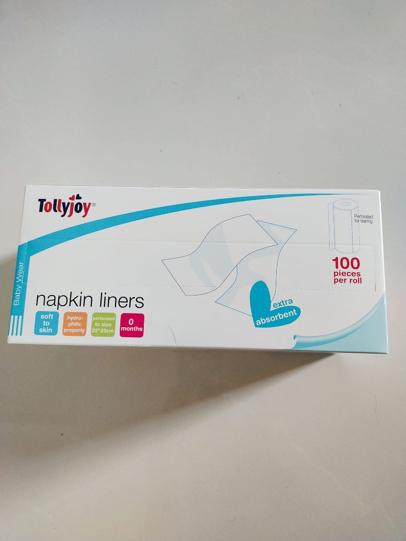 Tollyjoy Napkin Liners (100 pieces), Babies & Kids, Bathing & Changing ...