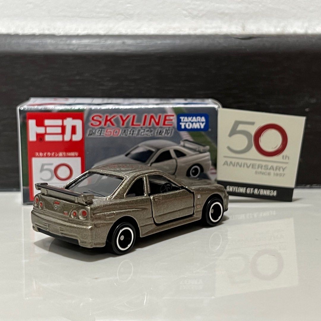 Tomica 50th Anniversary Skyline GT-R BNR34 (R34), Hobbies & Toys, Toys & Games on Carousell