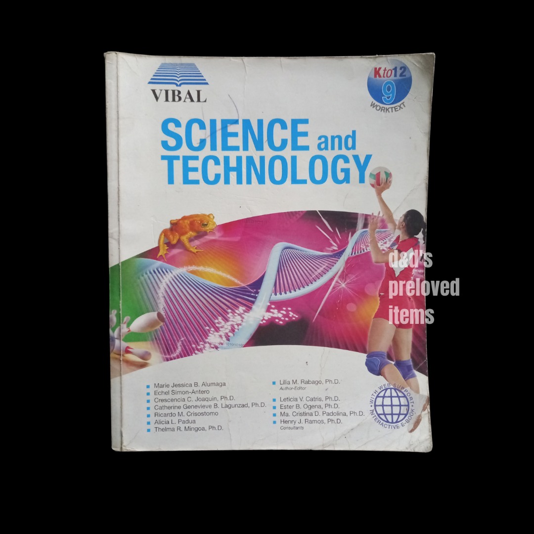 Vibal Science and Technology K-12 Grade 9 by Rabago et al. -- Secondhand, Textbook, Hobbies ...
