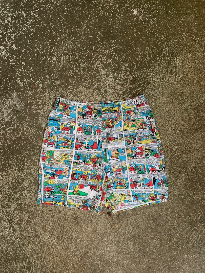 Vintage 1980s Kool-Aid Comic Strip Shorts, Men's Fashion, Bottoms ...
