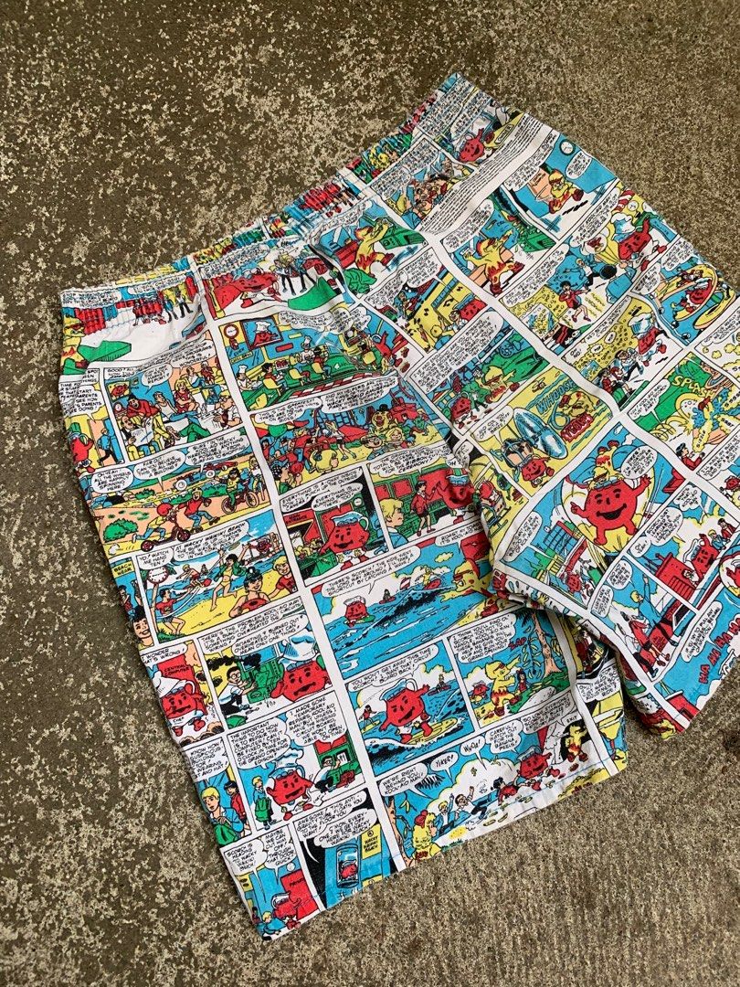Vintage 1980s Kool-Aid Comic Strip Shorts, Men's Fashion, Bottoms ...