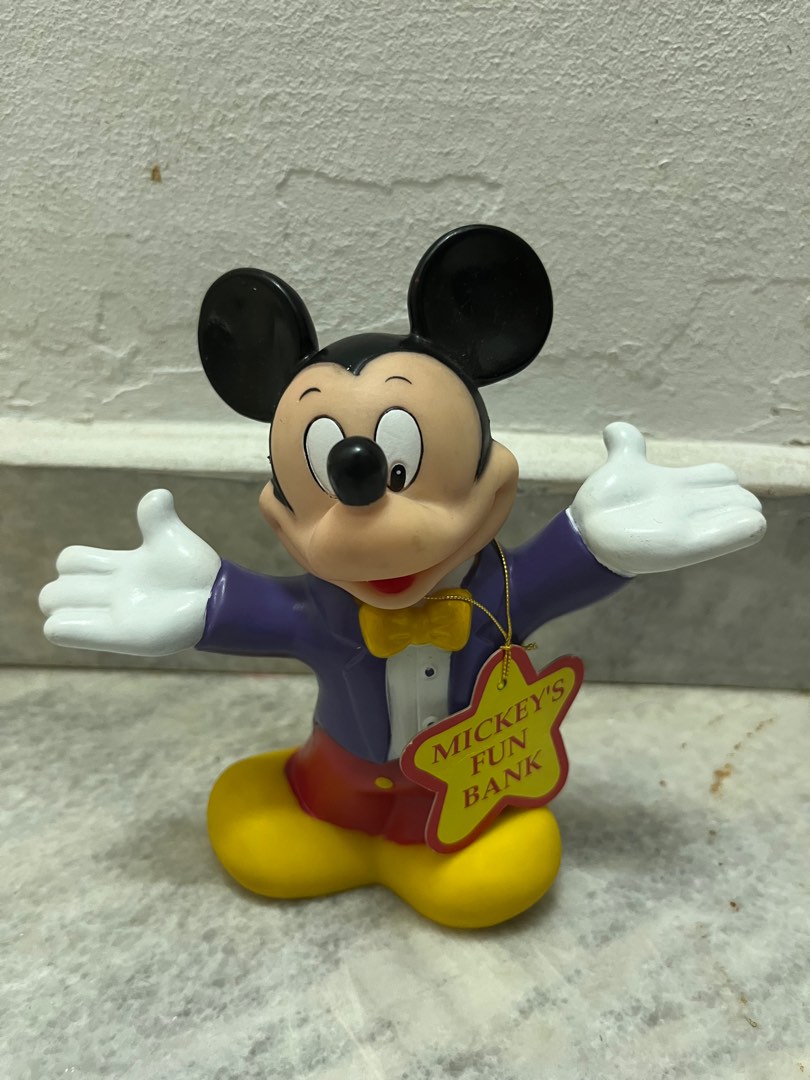 Vintage Disney Mickey Mouse Sofubi Coin Bank, Hobbies & Toys, Toys ...