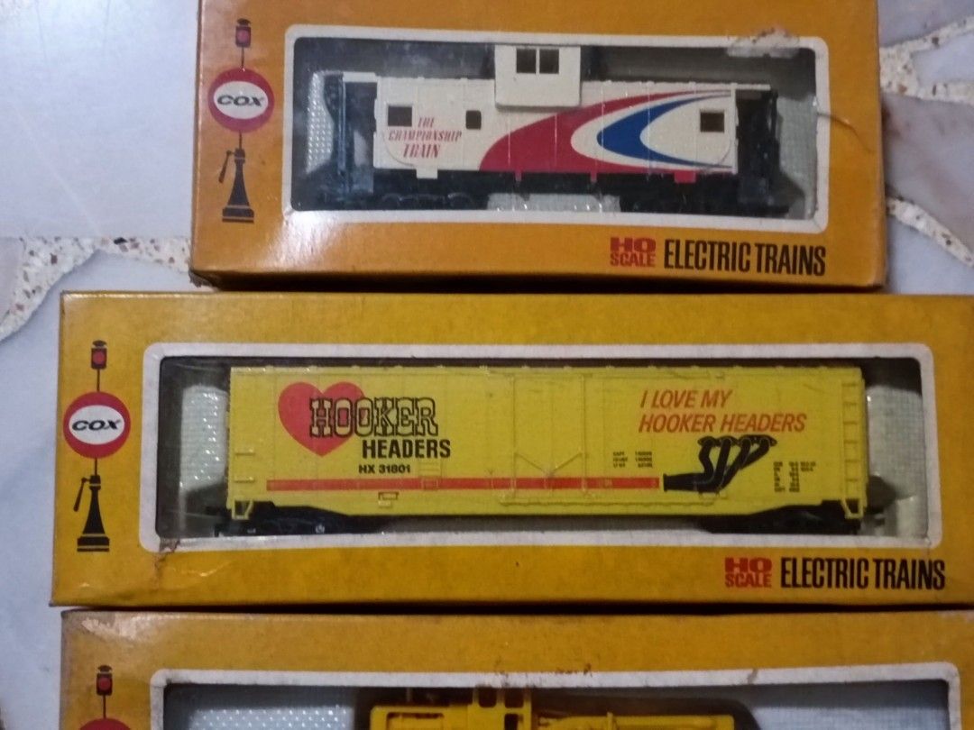 vintage HO 1980's COX trains lot, Hobbies & Toys, Toys & Games on Carousell