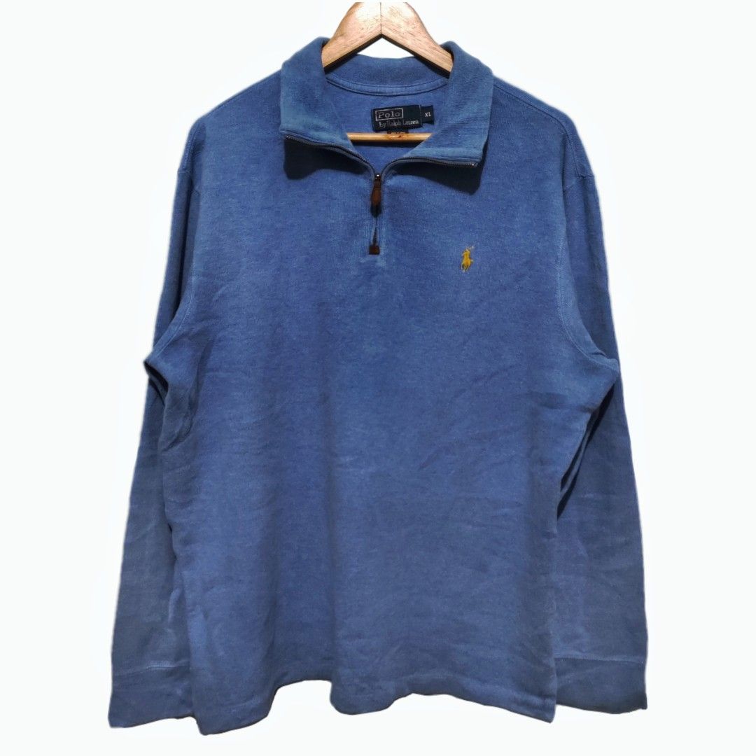Vintage RL qzip skyblue on Carousell