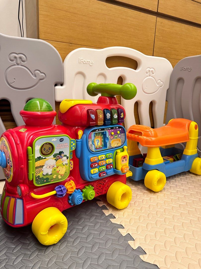 Vtech alphabets train and walker, Babies & Kids, Infant Playtime on ...
