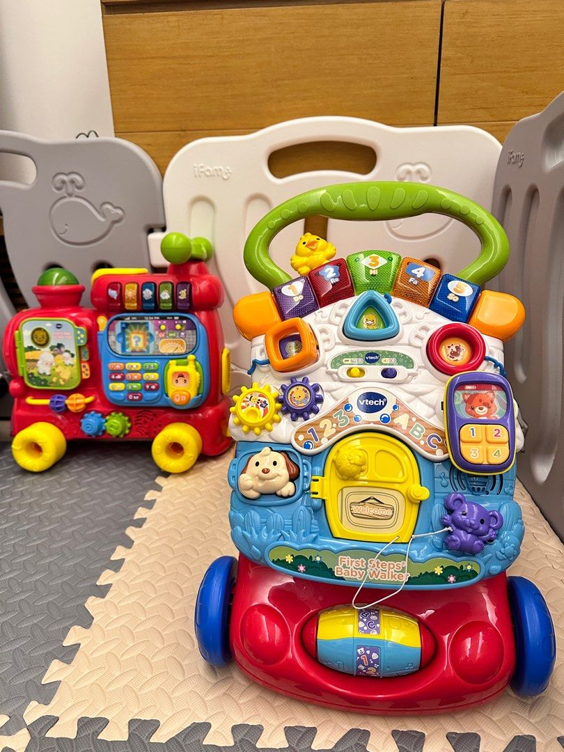 Vtech alphabets train and walker, Babies & Kids, Infant Playtime on ...