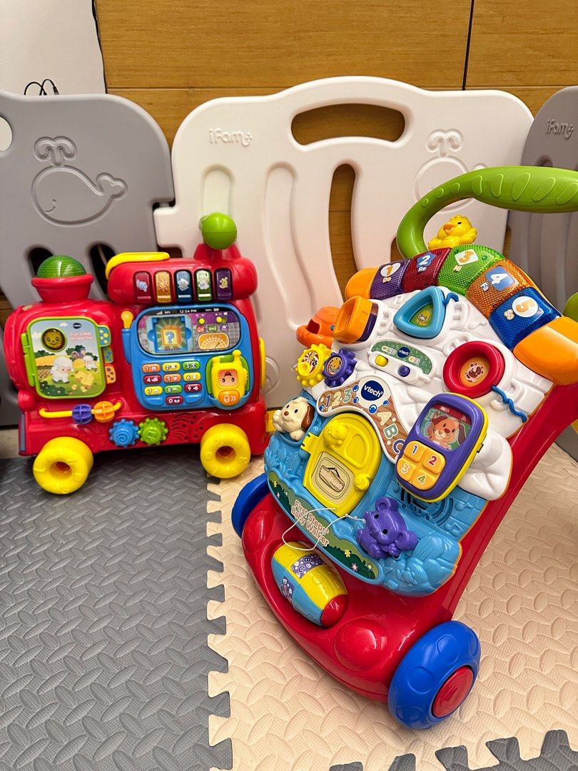 Vtech alphabets train and walker, Babies & Kids, Infant Playtime on ...