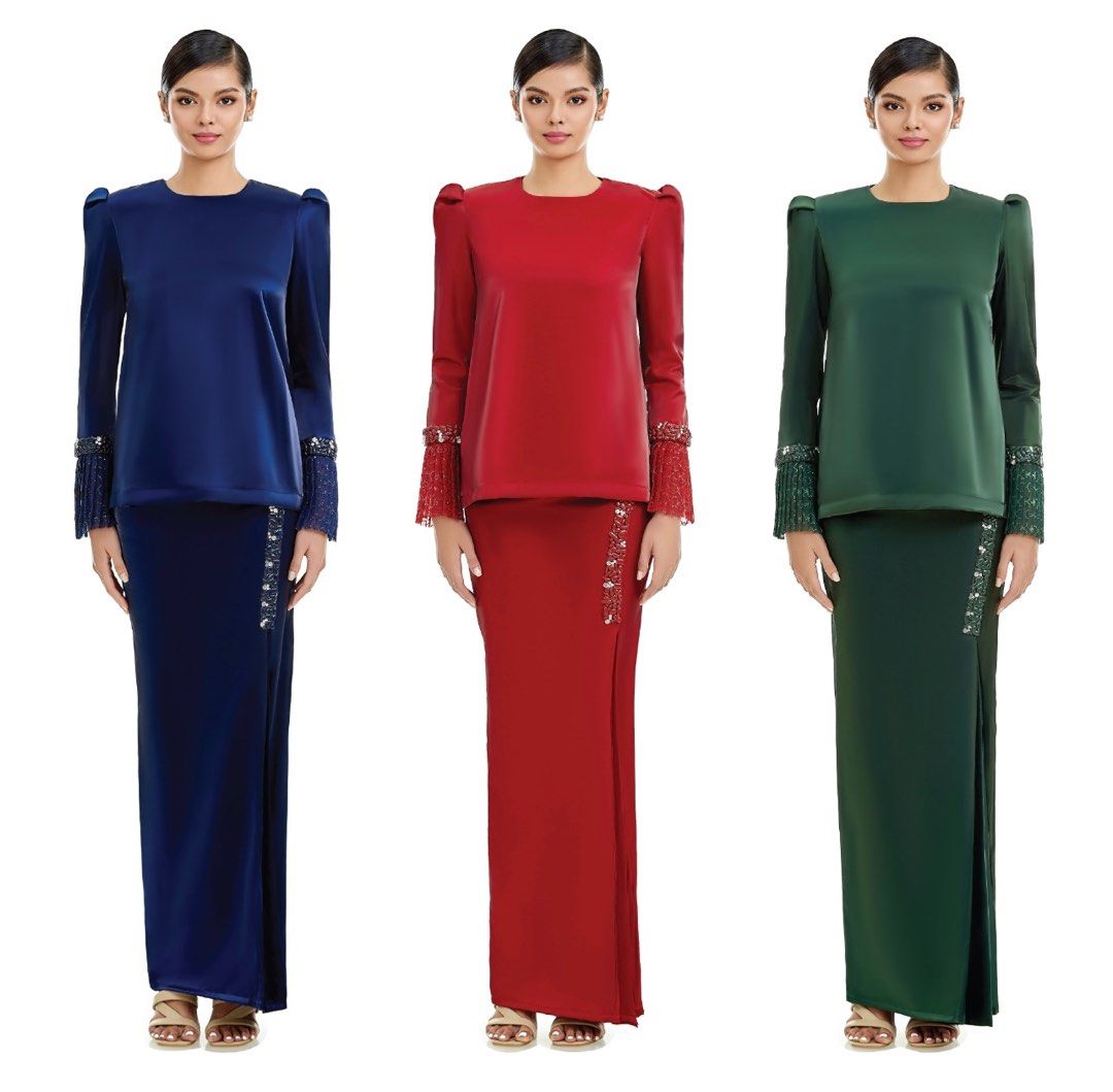 Wanzar raya, Women's Fashion, Muslimah Fashion, Baju Kurung & sets on ...