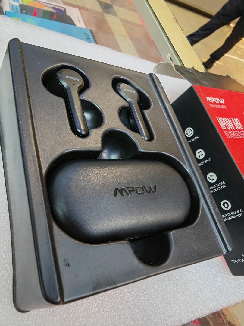 Mpow M9 Wireless Earbuds with 4 Mics Noise Cancellation BH413A, Audio ...