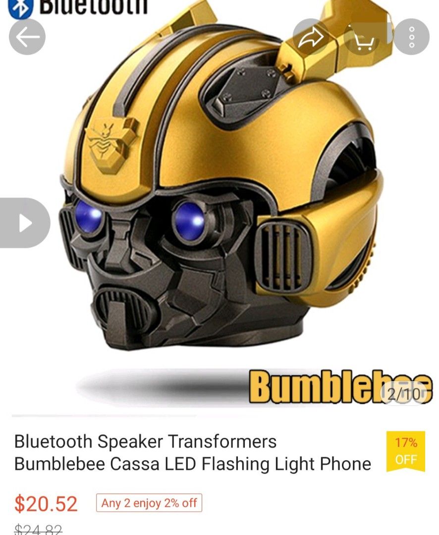 [WTS] bumble bee bluetooth speaker, Audio, Soundbars, Speakers & Amplifiers on Carousell