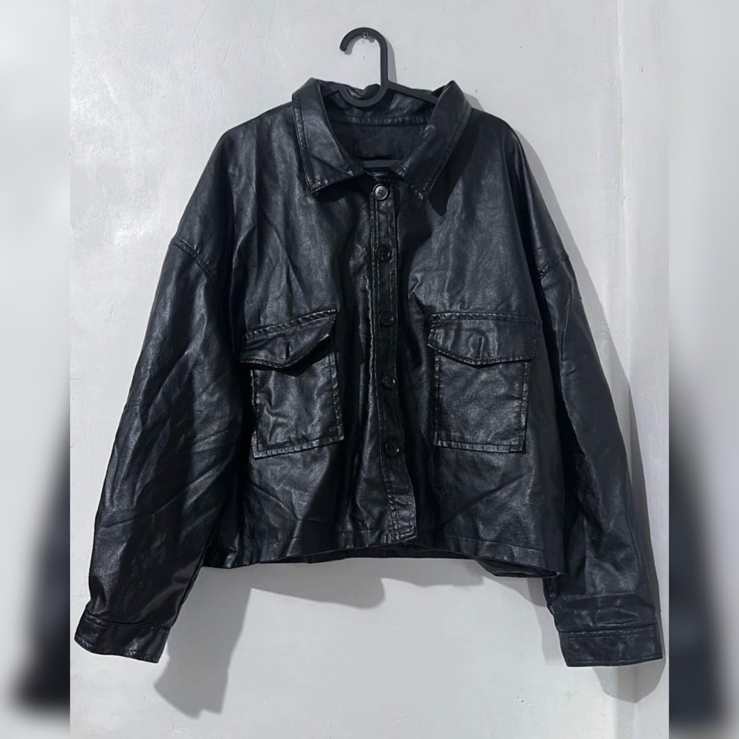 Zalora Leather jacket, Women's Fashion, Coats, Jackets and Outerwear on ...
