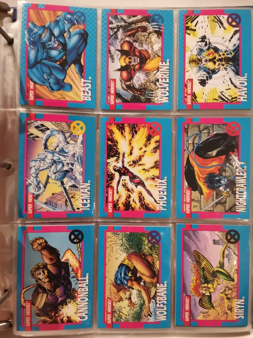 1992 Impel X-Men Series 1 Complete Set of 100 cards with 5 Holograms ...