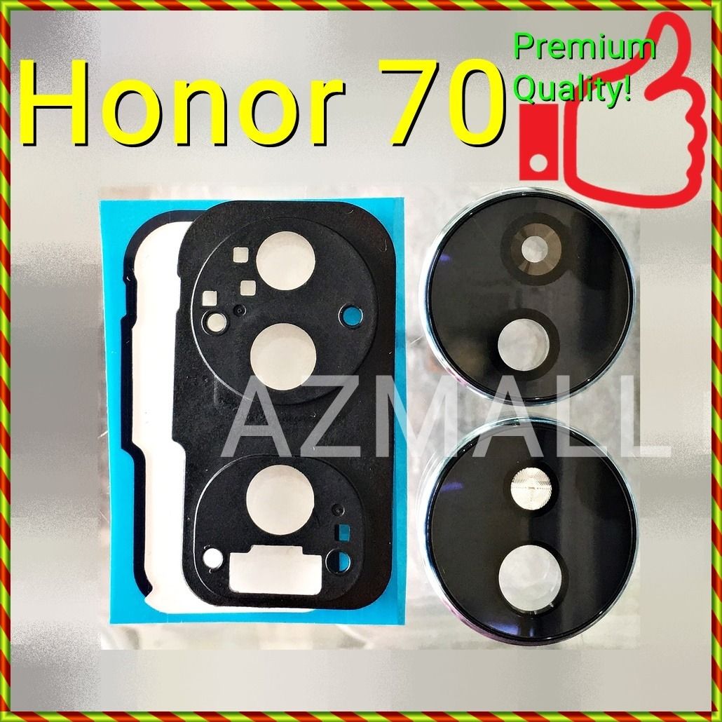 (2 Colors) NEW ORI Rear Camera Lens Glass Cover with Frame Adhesive for ...