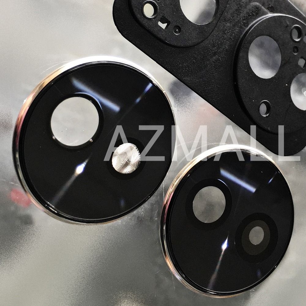 (2 Colors) NEW ORI Rear Camera Lens Glass Cover with Frame Adhesive for ...