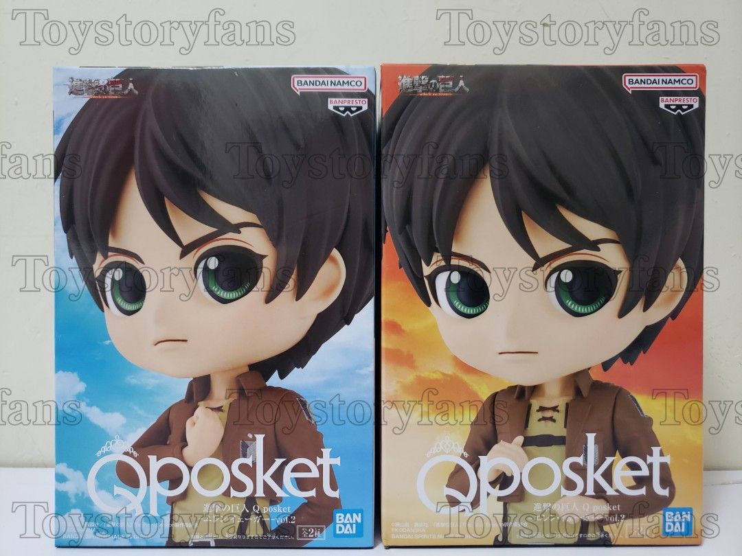 《靚盒》日版 全新 進擊的巨人 艾倫 Qposket Qp Figure 模型 景品 Banpresto, 興趣及遊戲, 玩具 & 遊戲類 - Carousell