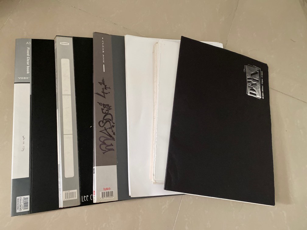 A3 display book, Fixed clear book, A3 drawing paper, Hobbies & Toys ...