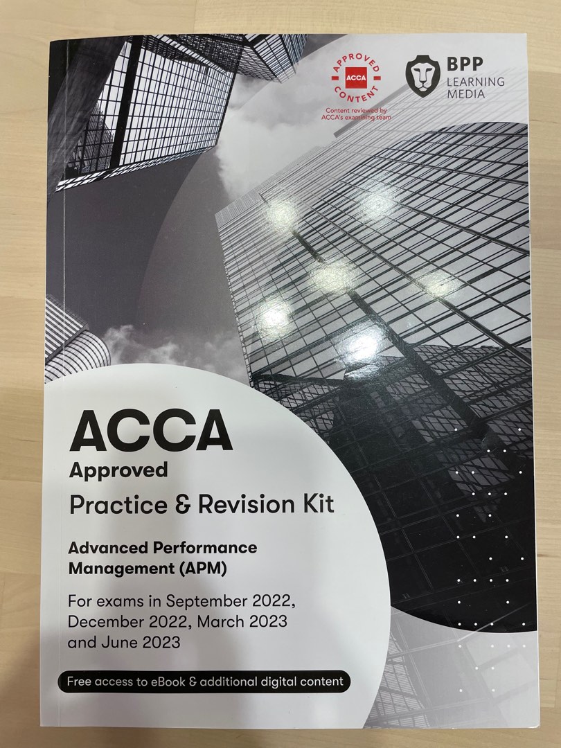 ACCA Advanced Performance Management (APM) Workbook / Practice ... ACCA Advanced Performance Management (APM) Workbook / Practice ...