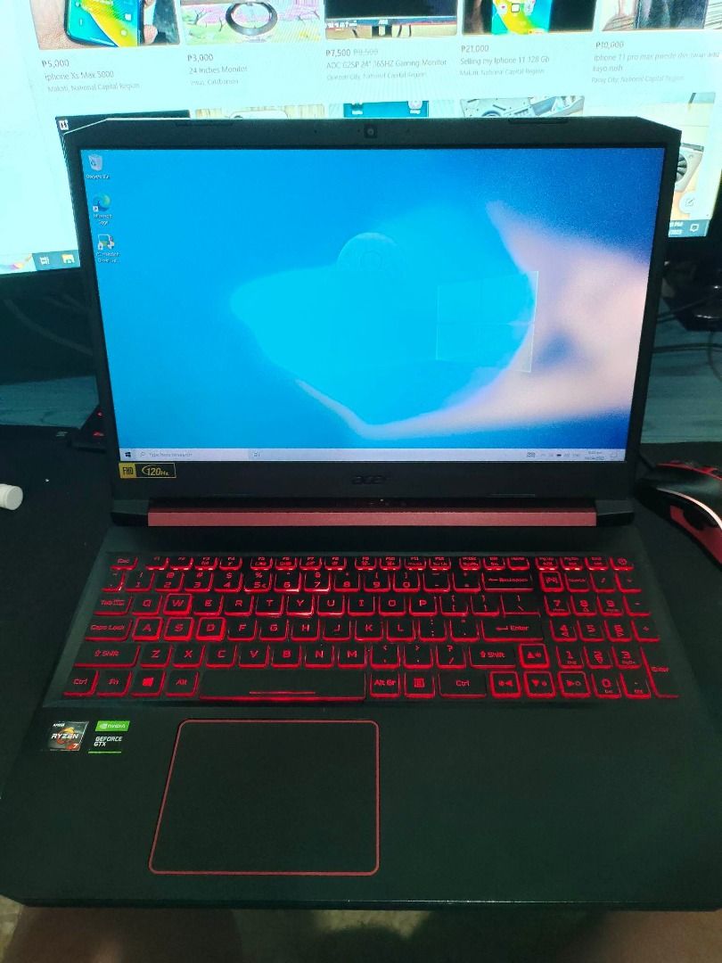 RUSH Acer Nitro 5 Ryzen 7 3750H/GTX 1650/8GB/256GB+1TB/120hz, Computers ...