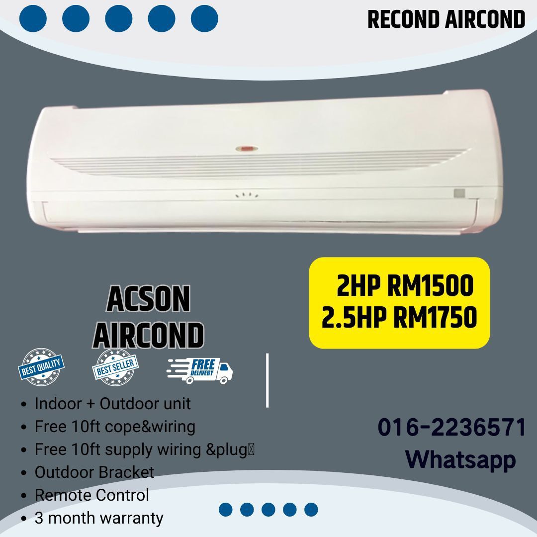 Acson 2hp Aircond B171, TV & Home Appliances, Air Conditioners ...
