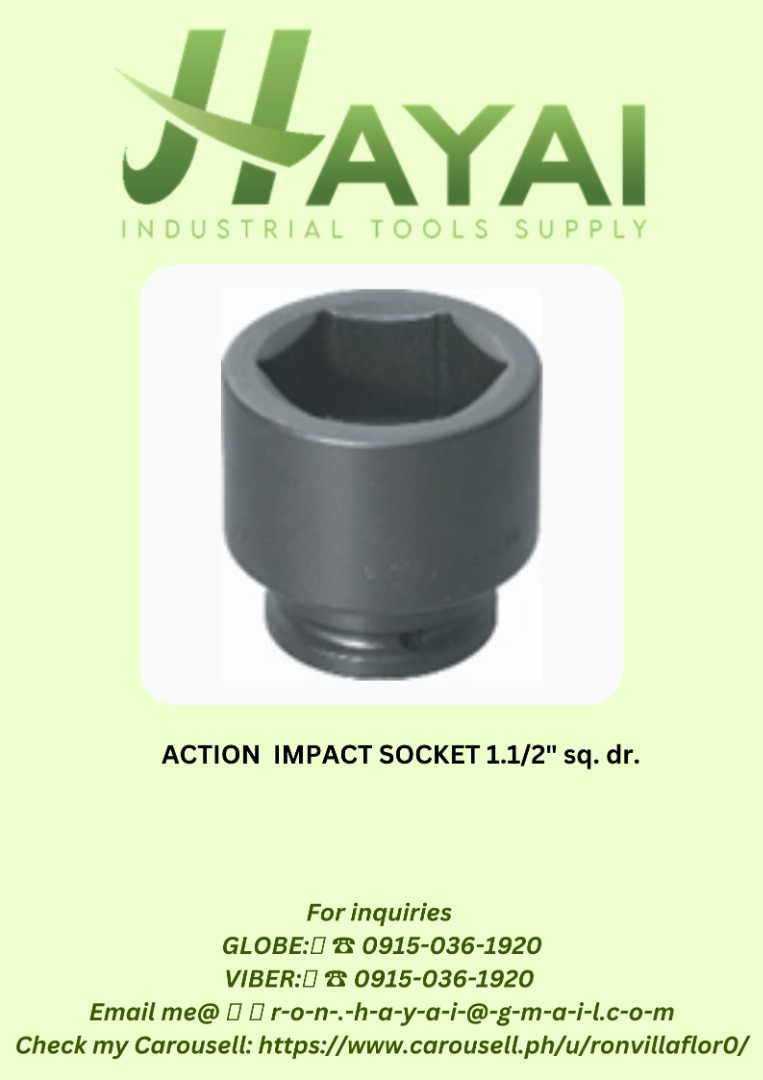 ACTION IMPACT SOCKET, Commercial & Industrial, Construction & Building ...