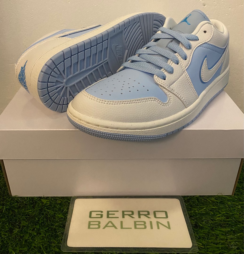 AIR JORDAN 1 LOW REVERSE ICE BLUE W6.5/9US, Women's Fashion, Footwear ...