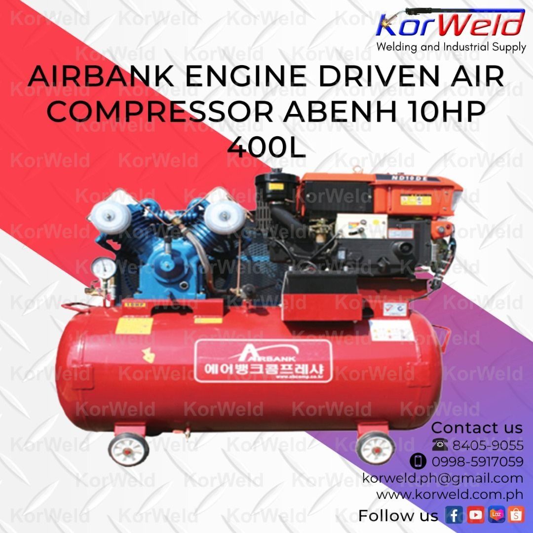 Airbank Engine Driven Air Compressor ABENH 10HP 400L on Carousell