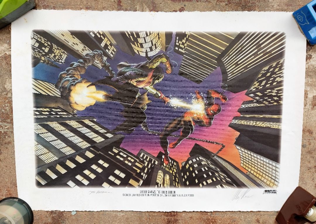 Alex Ross Spider-Man vs. Green Goblin Signed Limited Edition Print ...