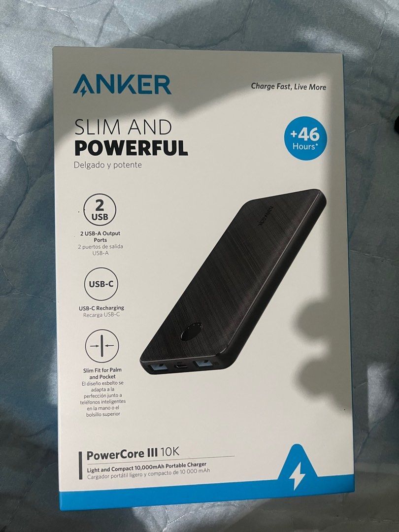 Anker Powerbank 10k PowerCore III 10K BRAND NEW W/ WARRANTY AND POUCH ...
