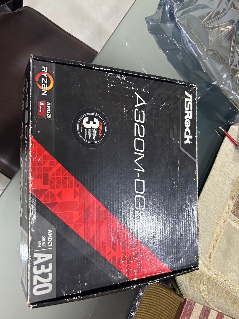 ASRock A320m DGS motherboard, Computers & Tech, Parts & Accessories ...