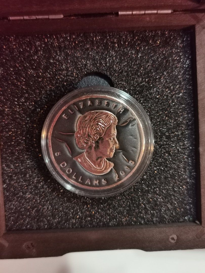 Atlas Of Meteorite ABEE METEORITE 5$ Canada 1 Oz Silver & Gold Gilded ...