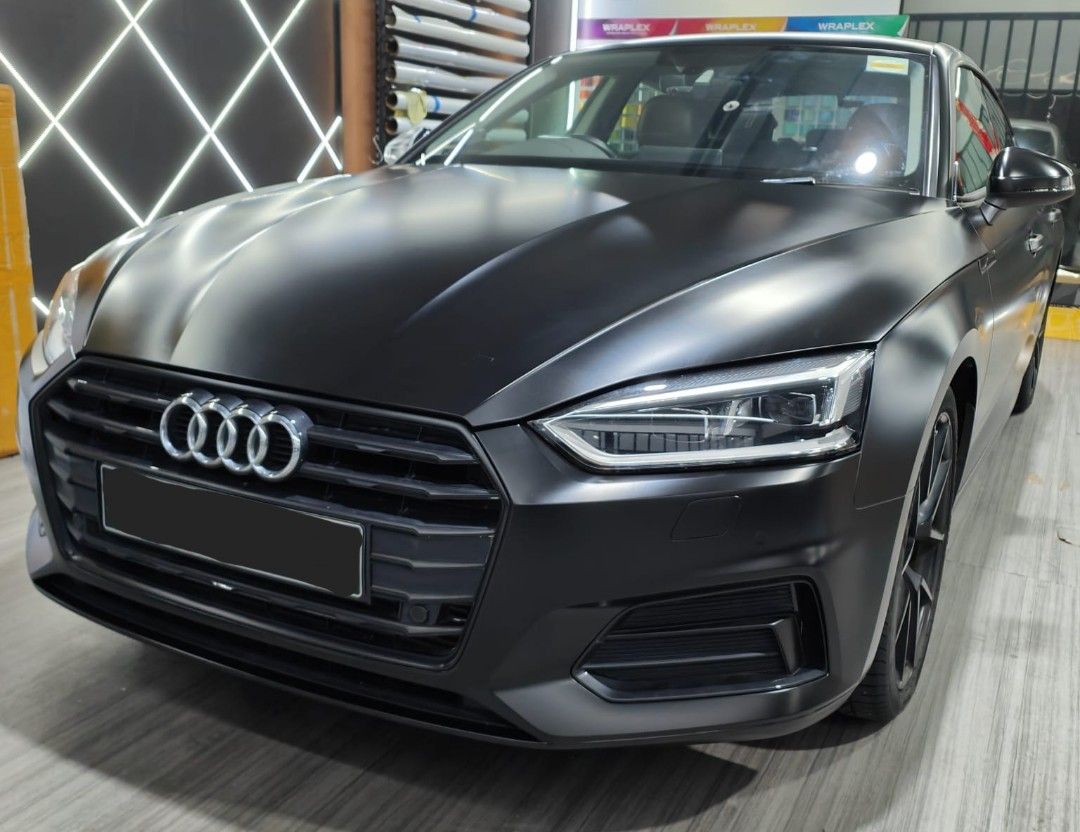 Audi A5 Full Premium Car Wrap - Satin Black, Car Accessories, Car ...