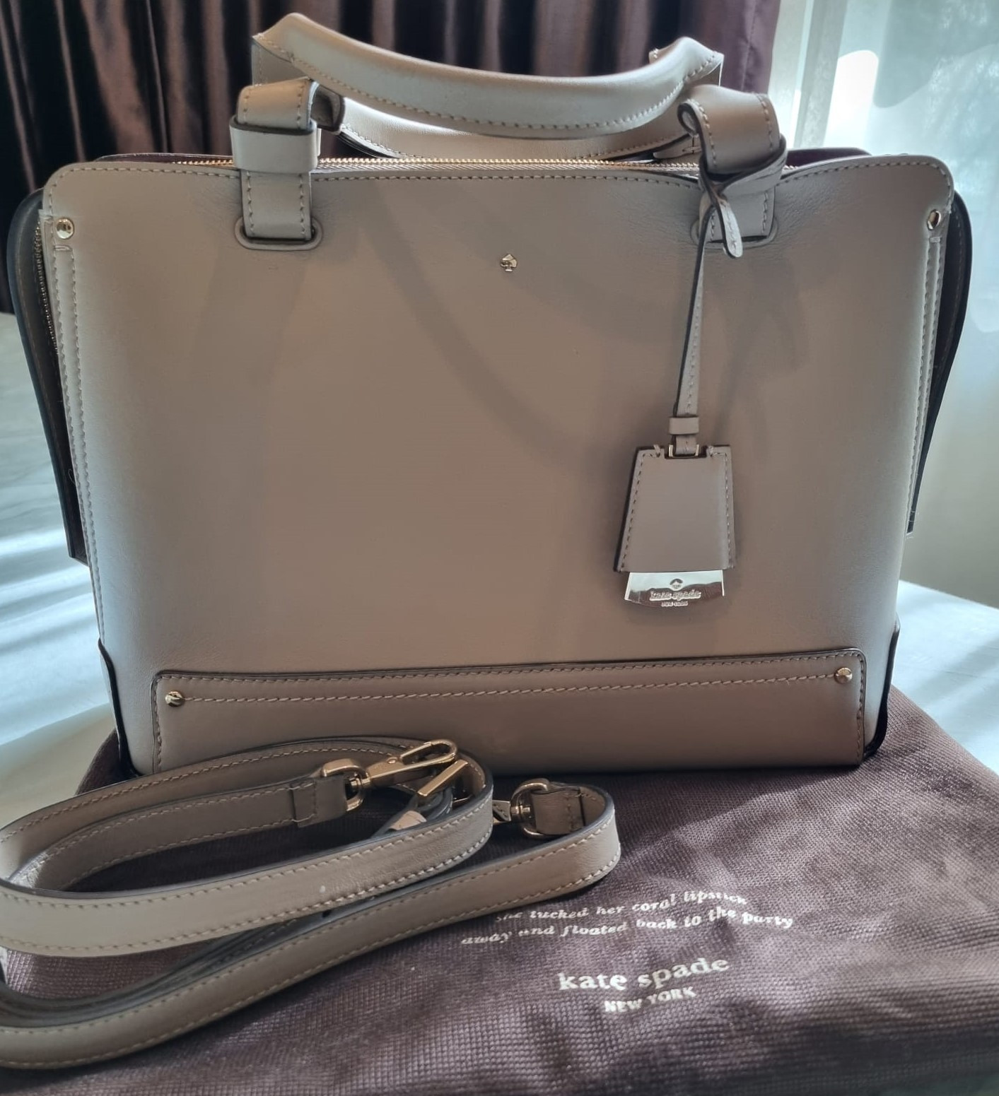 Authentic Kate Spade New York 2 Way Bag- Made in Italy, Luxury, Bags ...