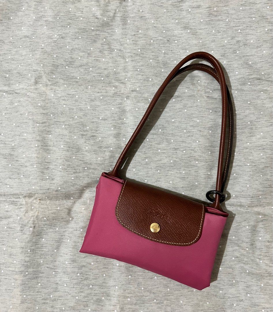 Authentic Longchamp Le Pliage Small Long Handle, Luxury, Bags & Wallets ...