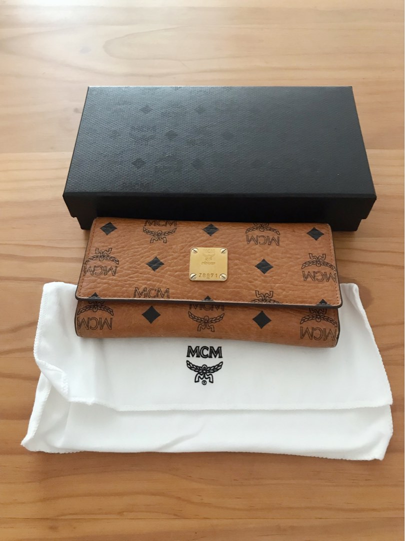 Authentic MCM Long Wallet, Women's Fashion, Bags & Wallets, Wallets ...
