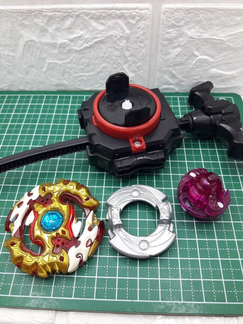 B 100 Starter pack Spriggan Requiem 0. Zt. with Left and Right Launcher and Ripcord Beyblade ...